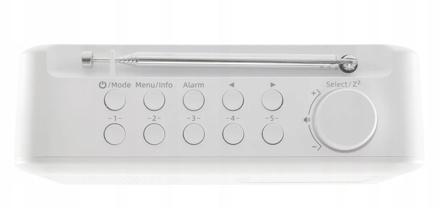Powerlocus Radio DAB FM AM Alarm White raadio RDE.EE