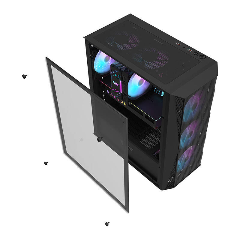 MDATA GAMING Core i5-12400f 32GB 512GB SSD RX 580 Windows 11 компьютер ...