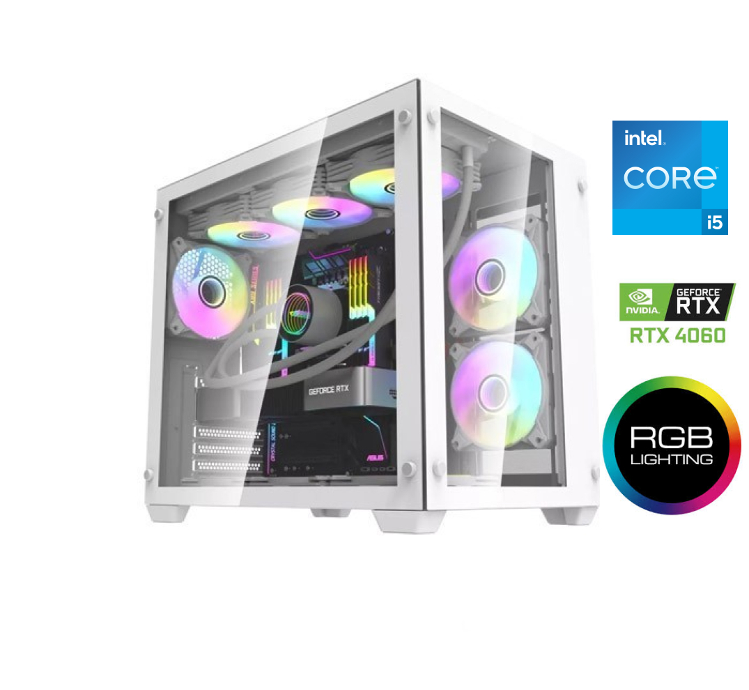 MDATA GAMING Core i5-14400F 32GB 512GB SSD 1TB HDD RTX 4060 8GB Windows ...