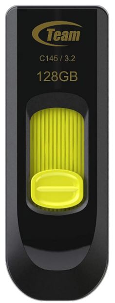 TEAM GROUP 128GB C145 USB 3.2 Black-Yellow USB флешка RDE.EE